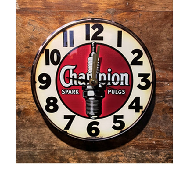 P192 Champion Spark Plugs Clock – Economy Truck Seats Store