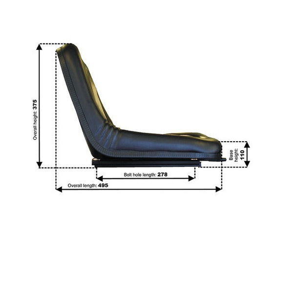 ETS015 All Purpose Equipment Seat – Economy Truck Seats Store