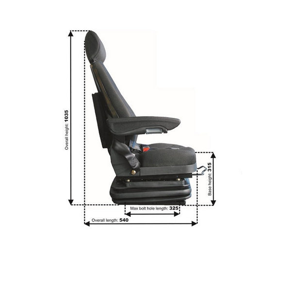 ETS022 All Purpose Equipment Seat – Economy Truck Seats Store